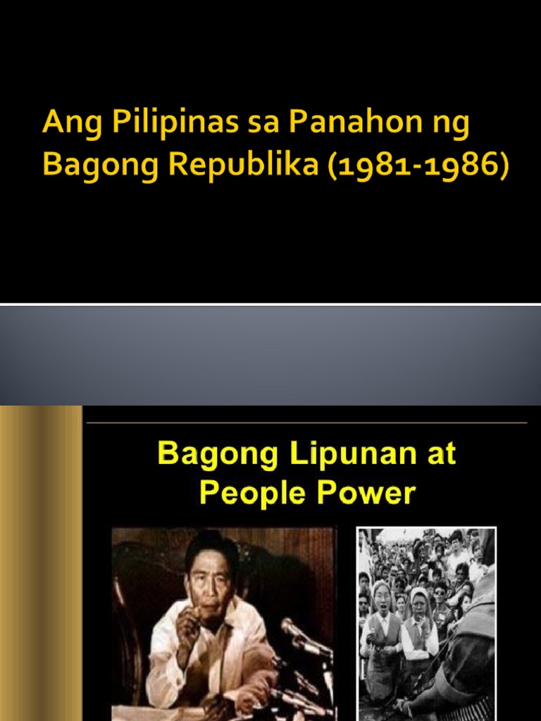 Ang Pilipinas Sa Panahon NG Bagong Republika | PDF