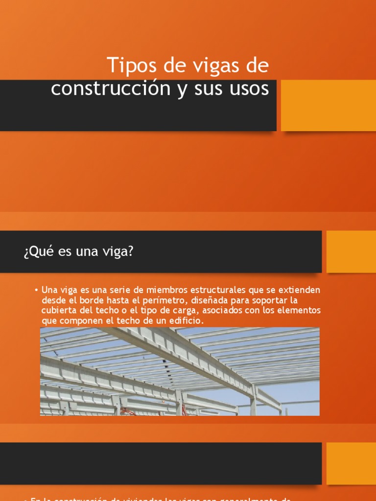Tipos de Vigas de Construcción y Sus Usos | PDF | Madera | Fundación ...