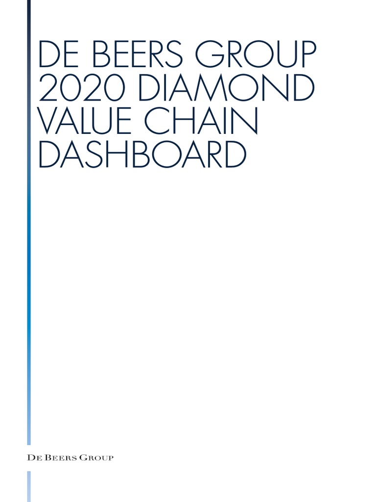 De Beers Group 2020 DIAMOND Value Chain Dashboard | PDF | Diamond | Retail