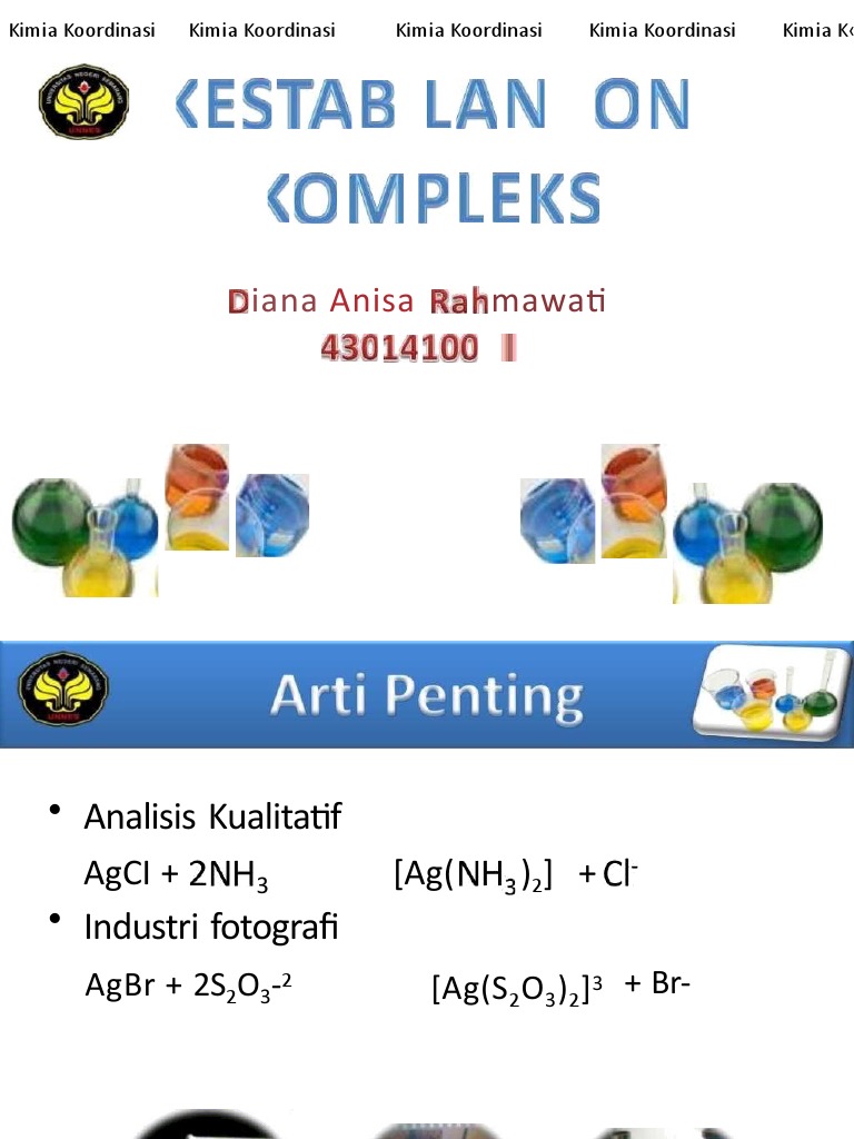 PDF Kestabilan Ion Kompleks | PDF