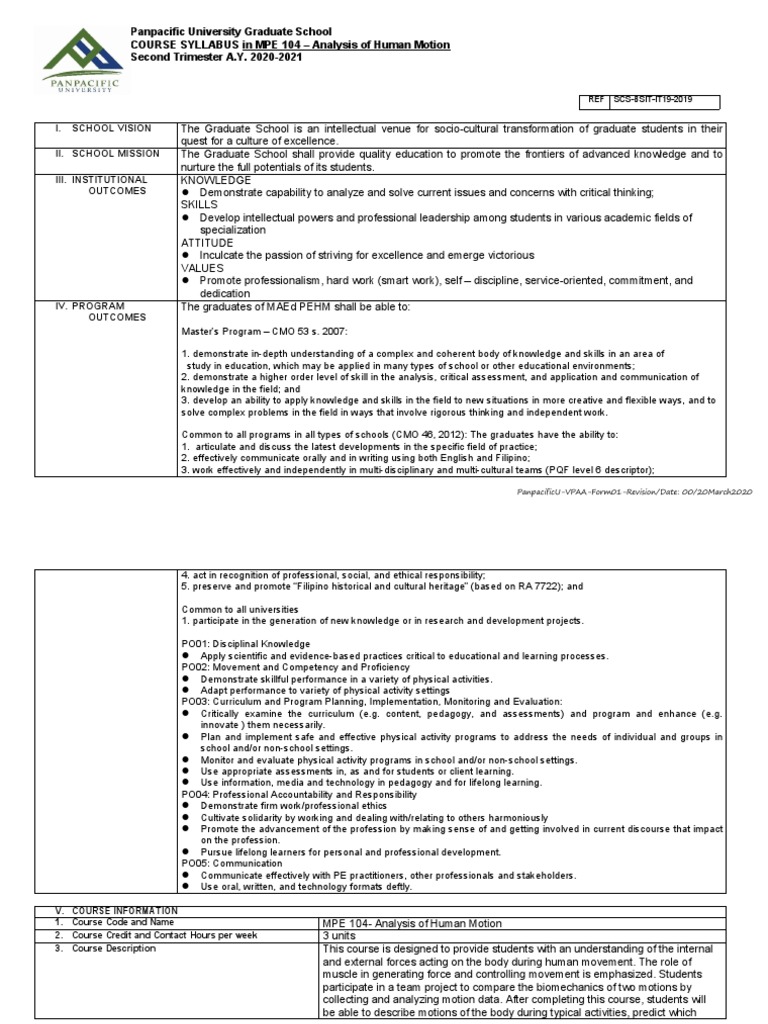 Biomechanics of Human Motion Course | PDF | Biomechanics | Pedagogy