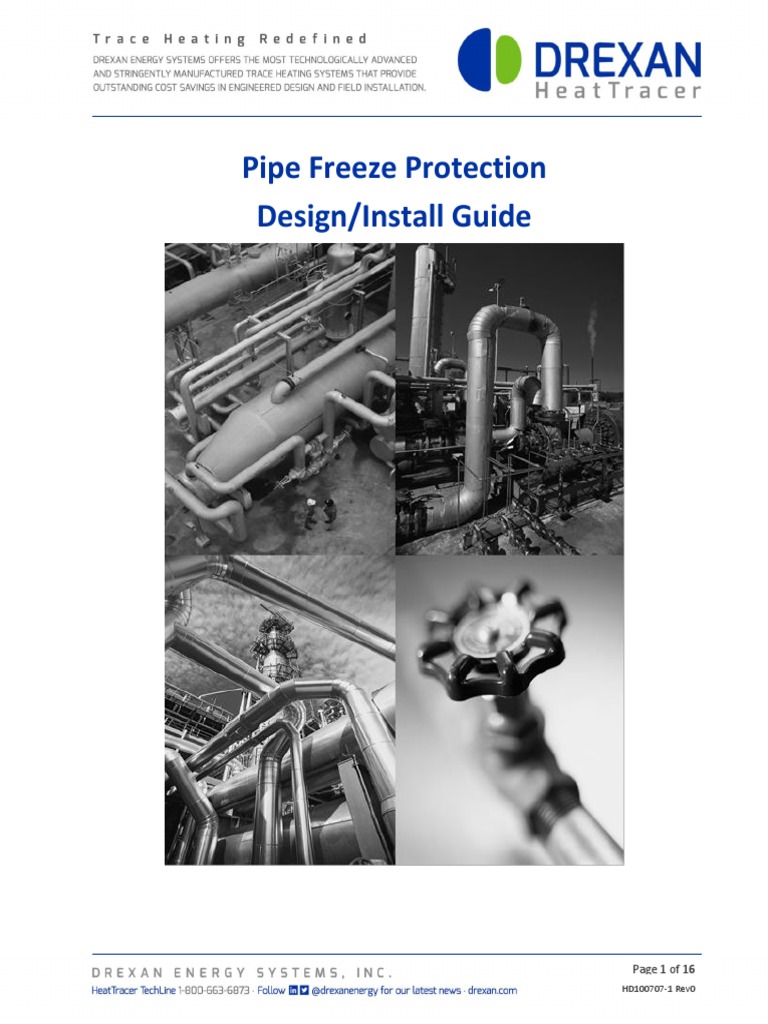 Pipe Freeze Protection Design/Install Guide: Page 1 of 16 | PDF ...