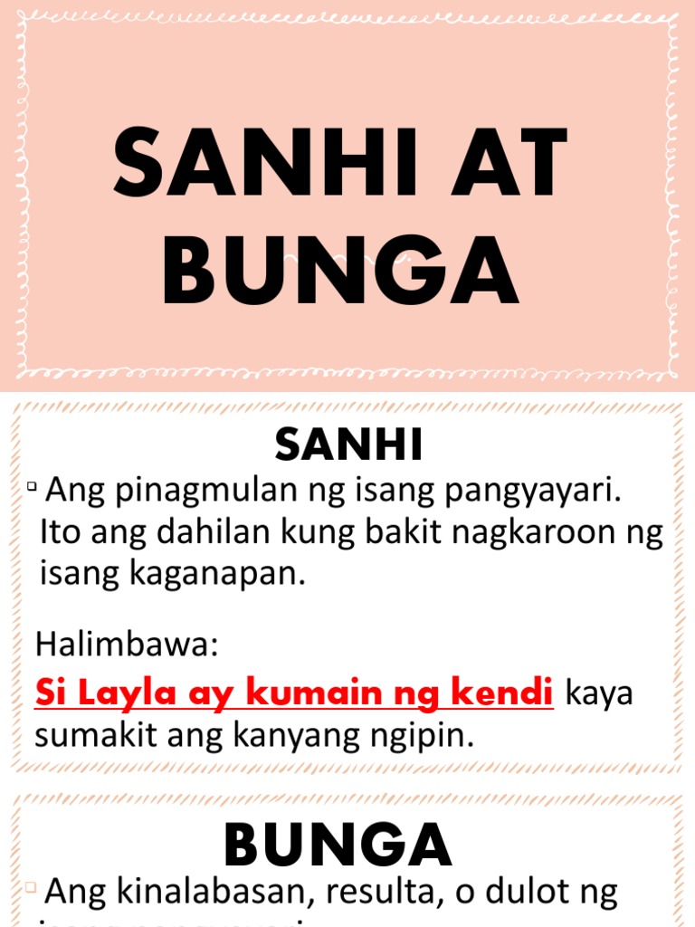 Lecture 1 Sanhi at Bunga G4 | PDF
