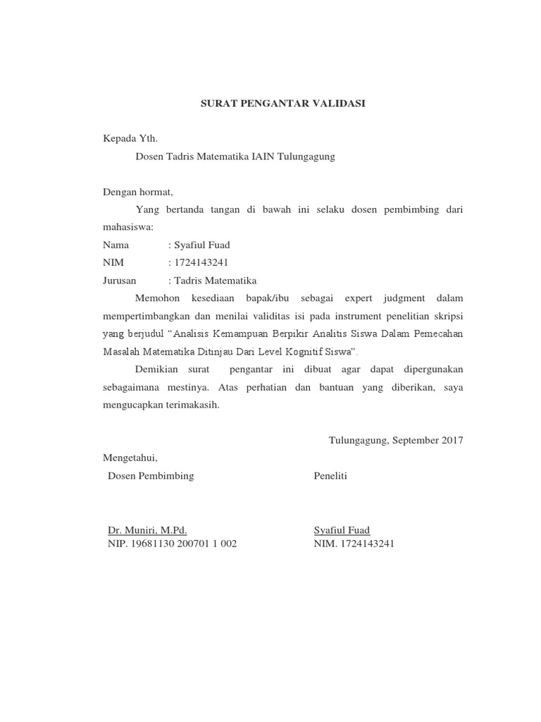 Form Validasi Instrumen | PDF | Karier & Perkembangan