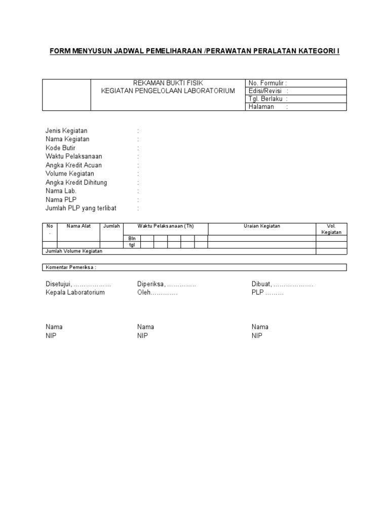 Form Penyusunan Dupak PLP | PDF