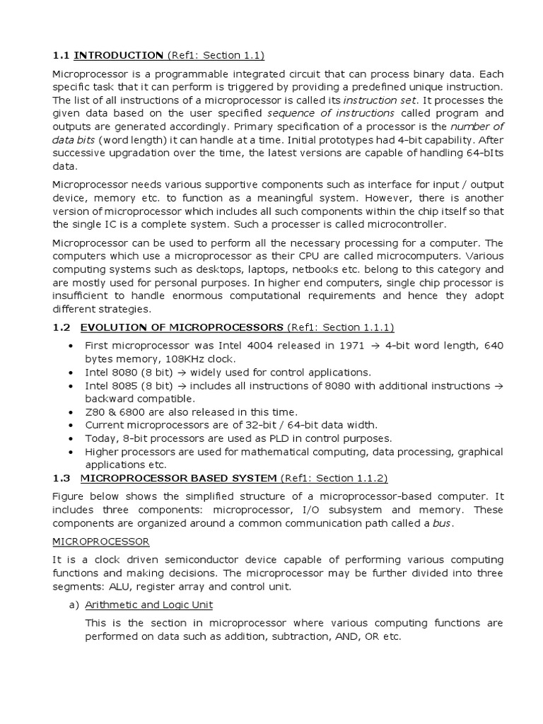 Data Bits (Word Length) It Can Handle at A Time. Initial Prototypes Had ...