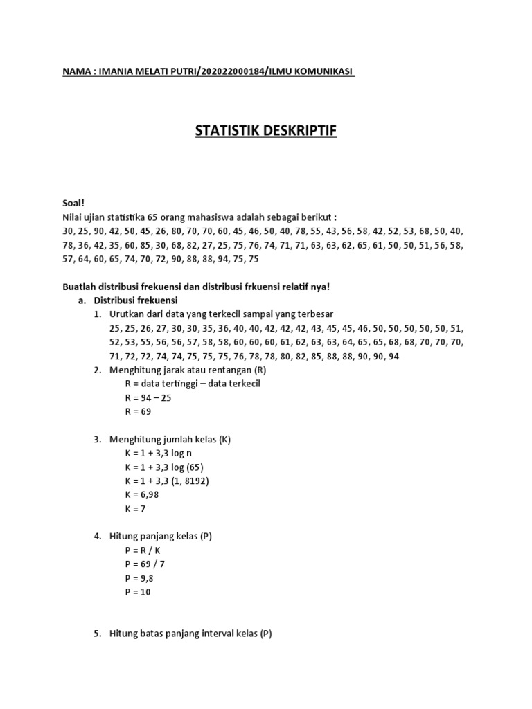 Statistika Deskriptif | PDF