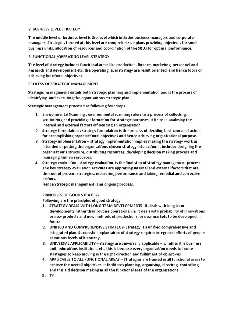 Business Strategy | PDF | Strategic Management | Strategic Planning