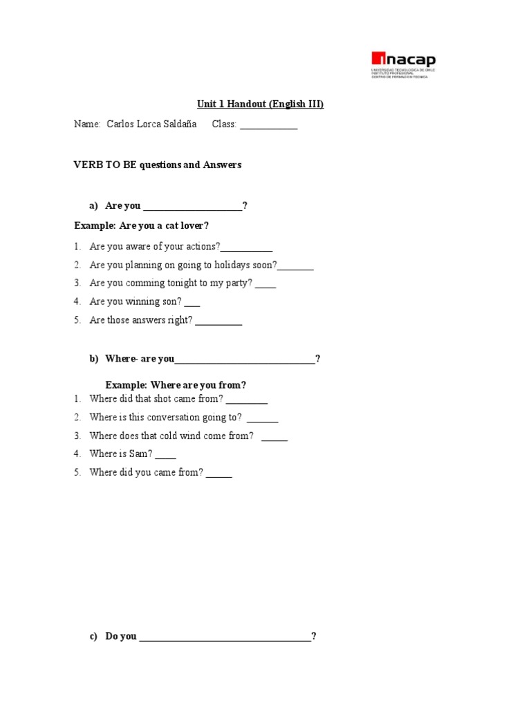 Unit 1 Handout (English III) | PDF