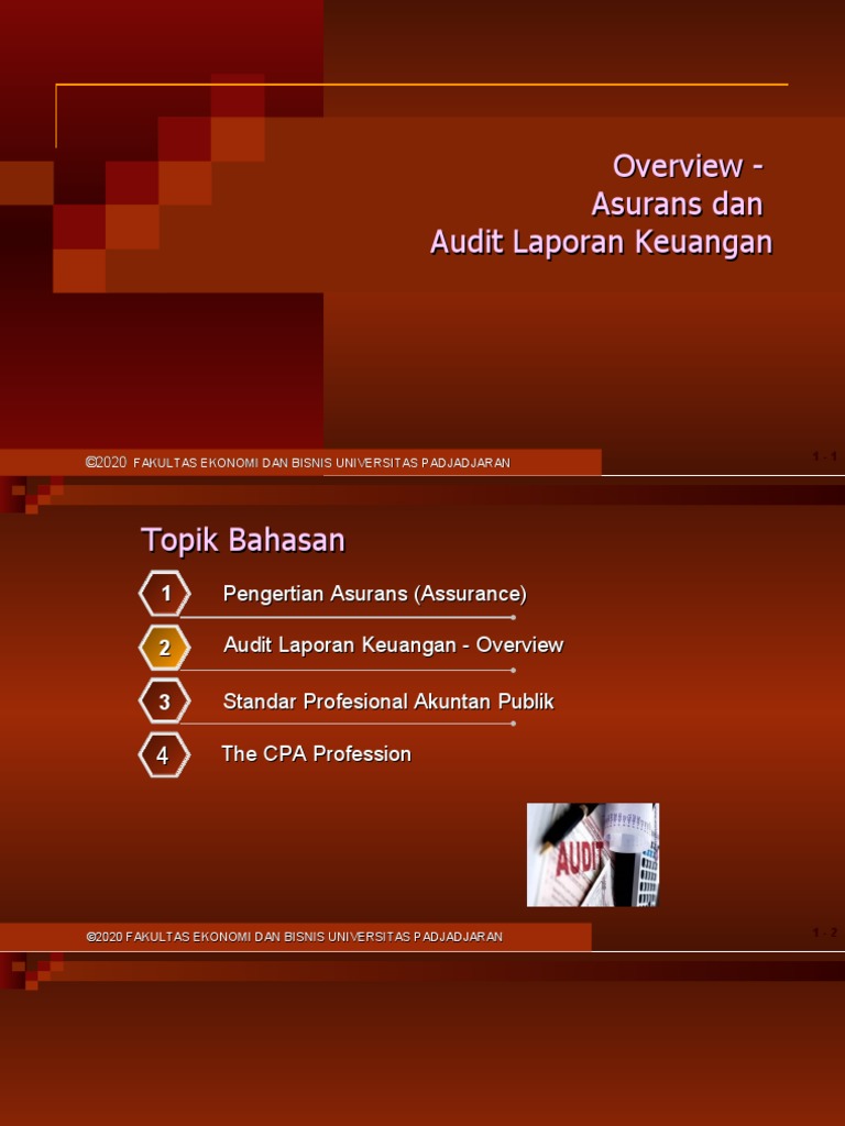Assurance & Audit of Financial Statements - Overview | PDF | Internal ...