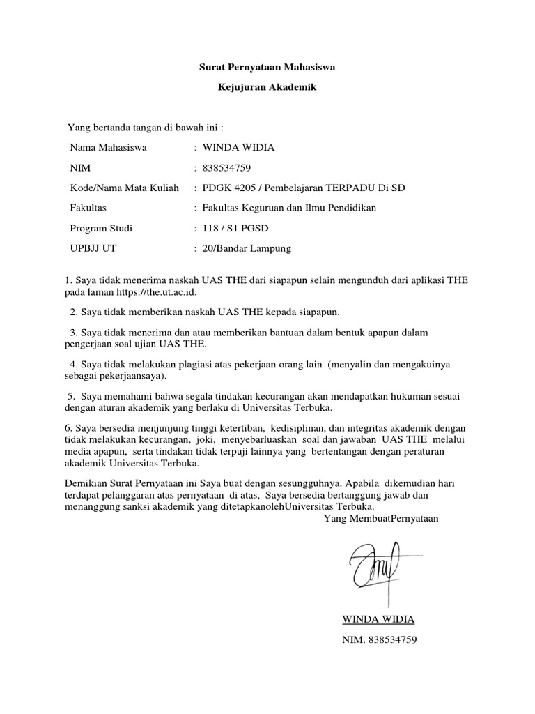 Winda Widia PDGK4205 | PDF | Seni