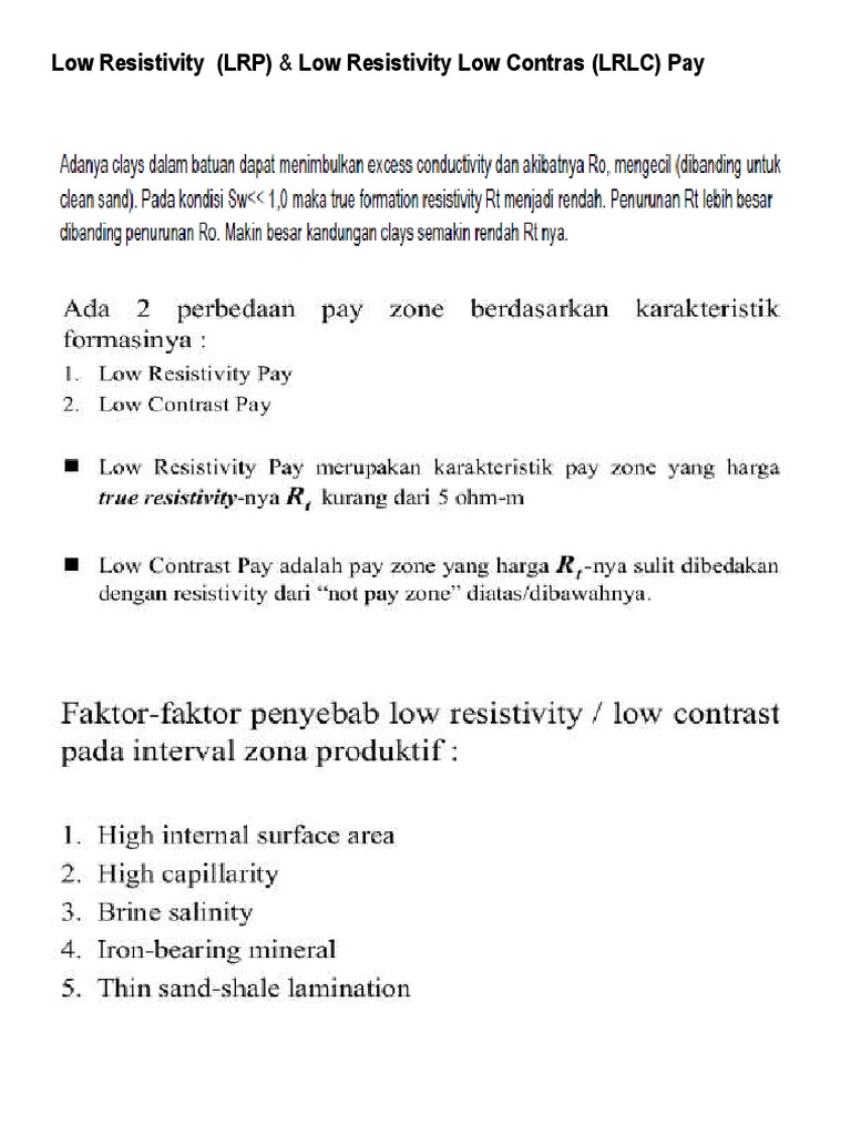 2.low Resistivity and Low Contrast Pay | PDF