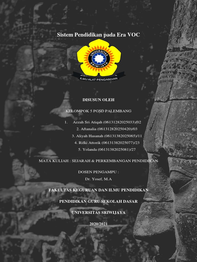 Kel 5 PGSD PLG - Sistem Pendidikan Pada Era Voc | PDF
