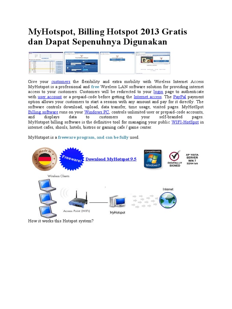 Myhotspot, Billing Hotspot 2013 Gratis Dan Dapat Sepenuhnya Digunakan ...