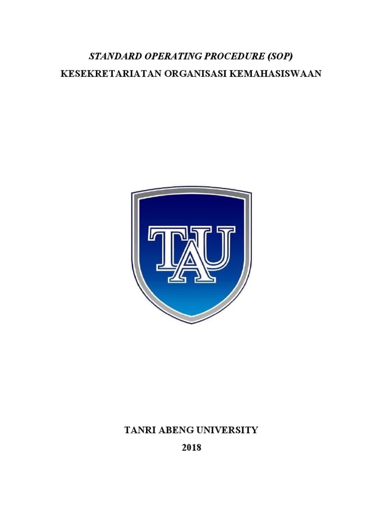 SOP Persuratan Tanri Abeng University | PDF | Karier & Perkembangan