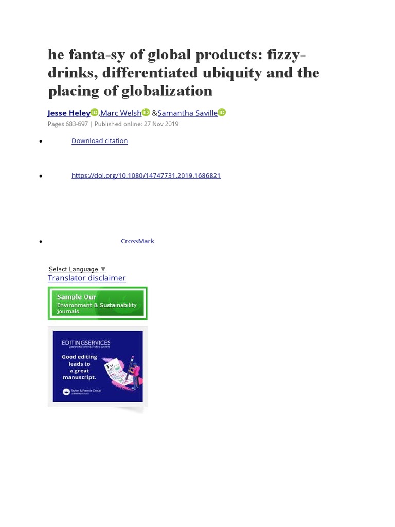 He Fanta - A Study of Paper and Fanta | PDF | Globalization | Governance