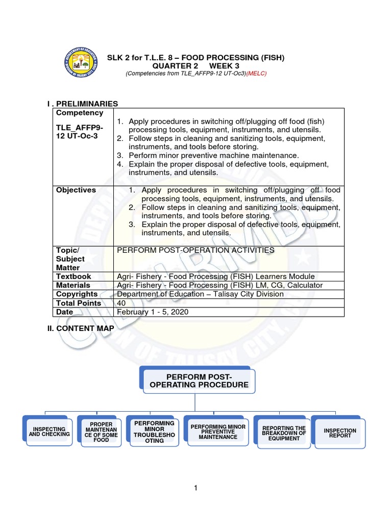 Food Processing8 q2 Week 3 | PDF | Food Preservation | Kitchen Stove