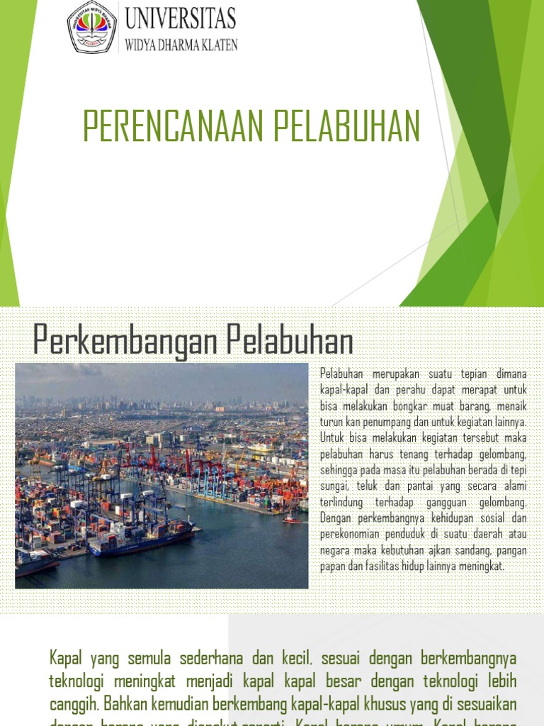 Perencanaan dan Jenis Pelabuhan di Indonesia | PDF