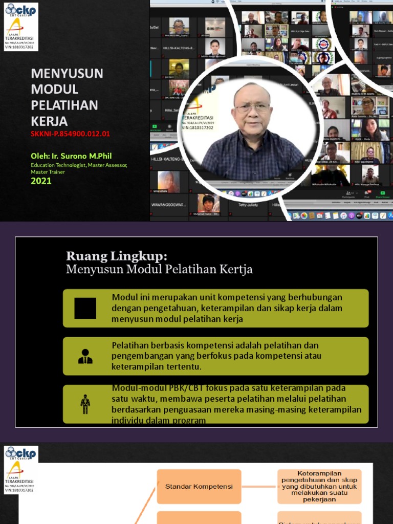 MENYUSUN MODUL PELATIHAN KERJA 8 Jan 2020r | PDF