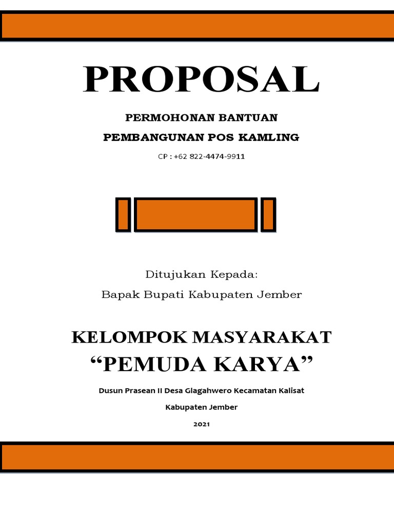 Proposal Jalan Paving | PDF