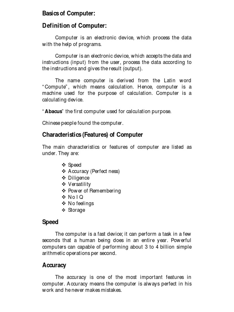 Fundamentals of Computer | PDF | Read Only Memory | Computer Data Storage