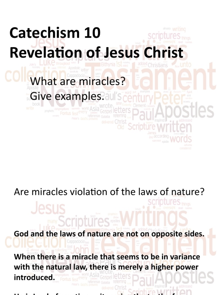 Understanding Jesus' Miracles and Resurrection | PDF | Miracle ...