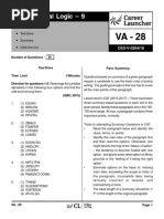VARC 1000 Notes | PDF | Argument | Inference