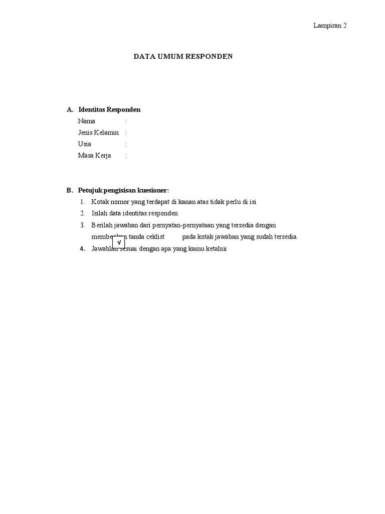 Data Umum Responden | PDF
