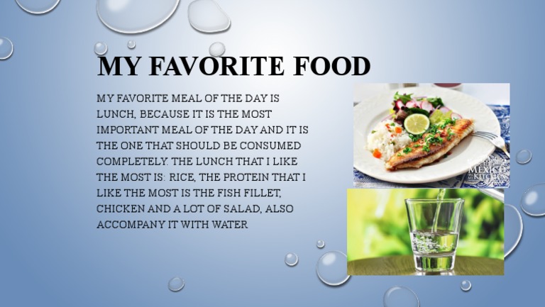 My Favorite Food | PDF | Cooking, Food & Wine | Wellness