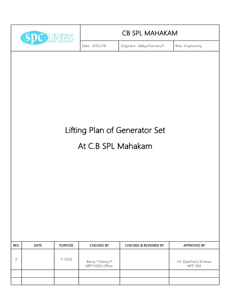 Lifting Plan | PDF | Crane (Machine) | Nature