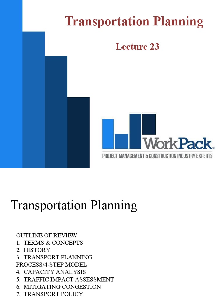 Transportation Planning Overview | PDF | Traffic | Public Transport