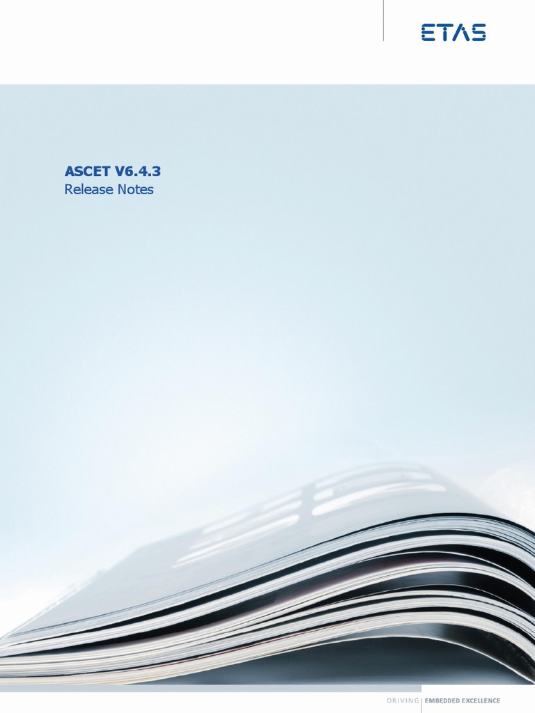 ASCET V6.4.3 Release Notes | PDF | Parameter (Computer Programming) | C ...