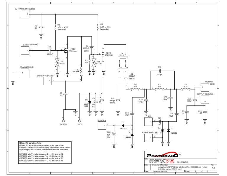 rfx75 Schematic Rev4 | PDF | Electrical Engineering | Electricity