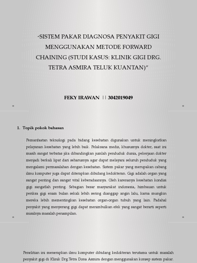 Resume Sistem Pakar | PDF