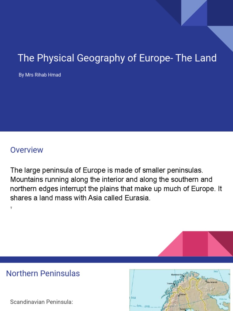 The Physical Geography of Europe - The Land | PDF | Europe Travel ...