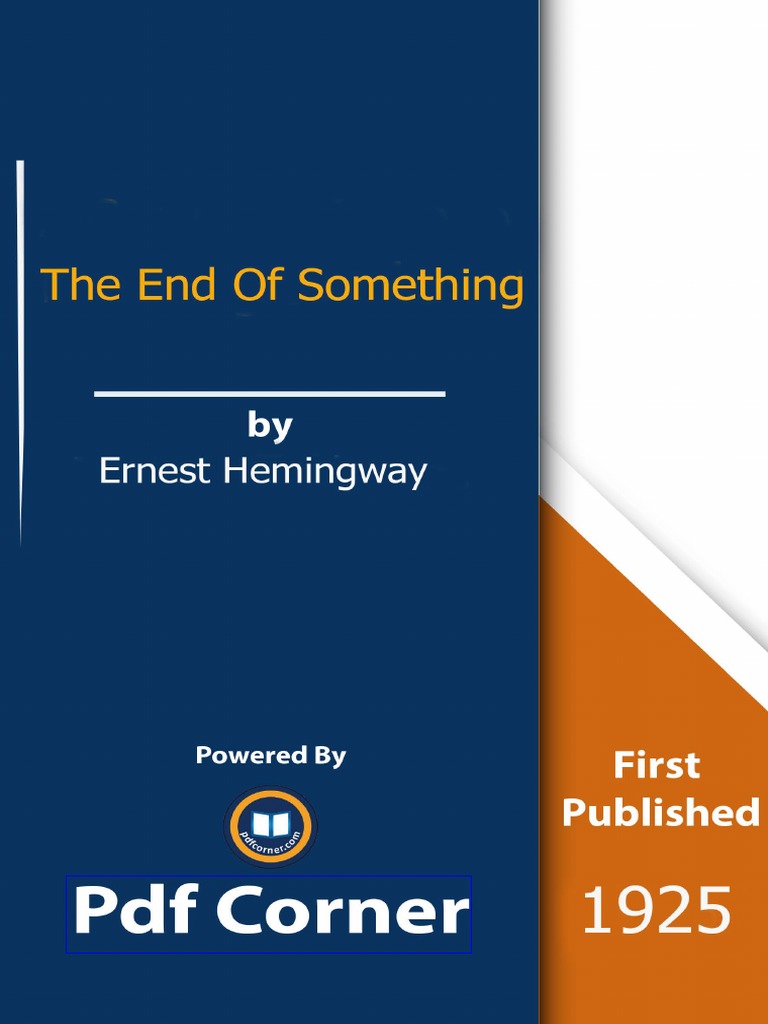 The End of Something PDF | PDF | Nature