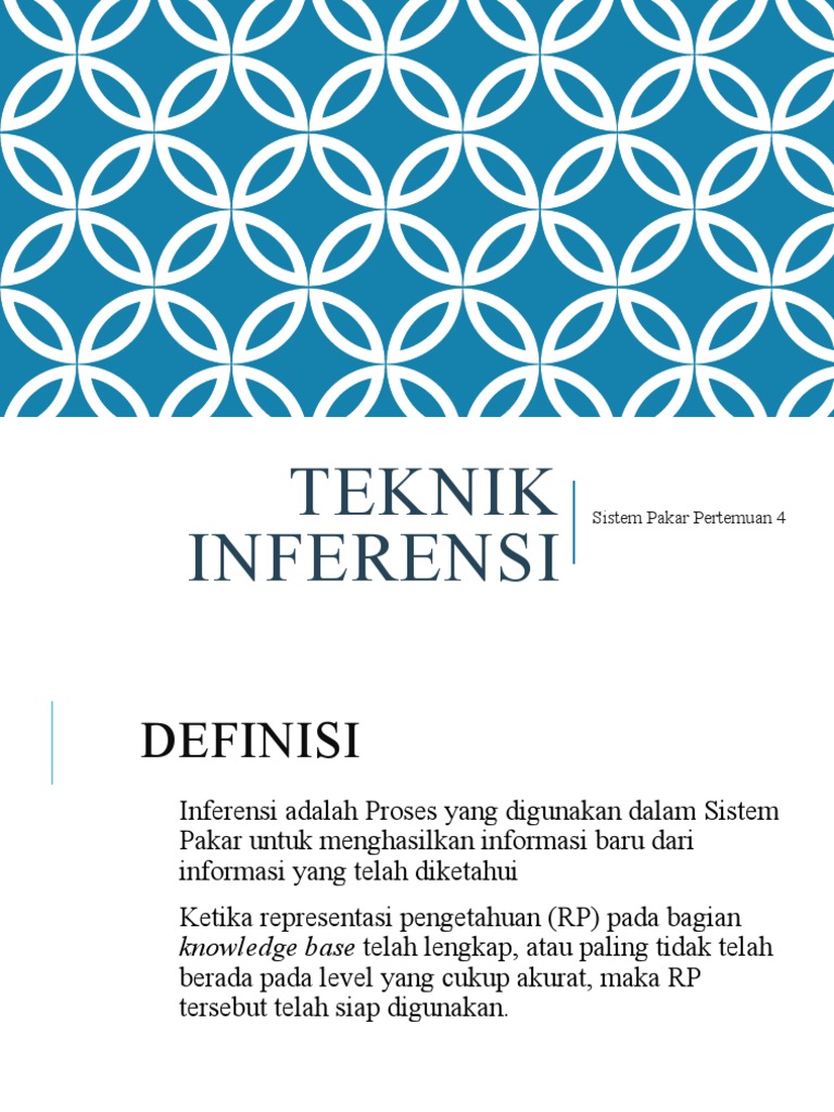 4 Teknik Inferensi | PDF