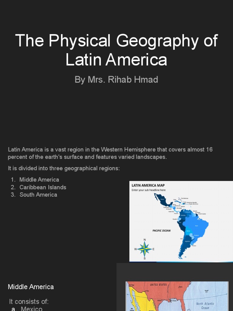 The Physical Geography of Latin America | PDF | Caribbean | South America