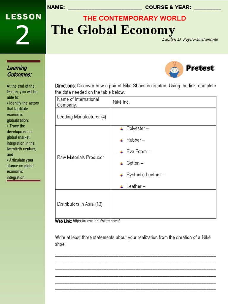 GEC 201 Lesson 2 - The Global Economy | PDF | Bretton Woods System ...