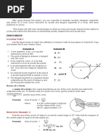 Math 10 Q 2 SLM Module 4 | PDF | Angle | Circle