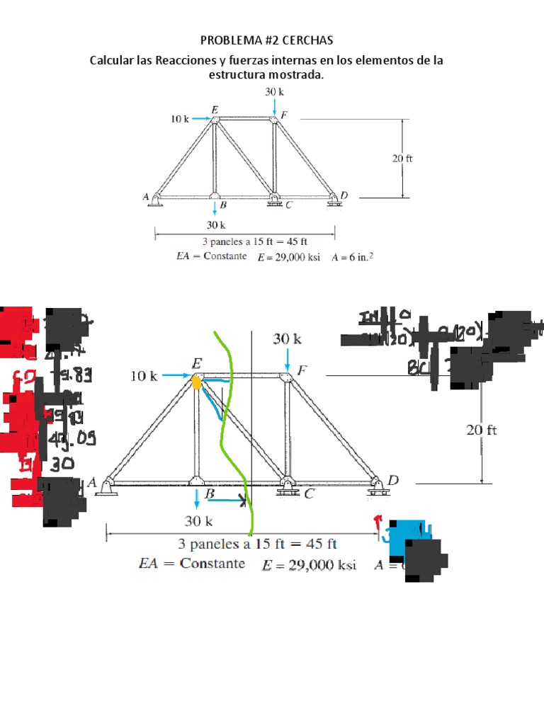 Clase #4 Ejemplo #2 Cercha | PDF