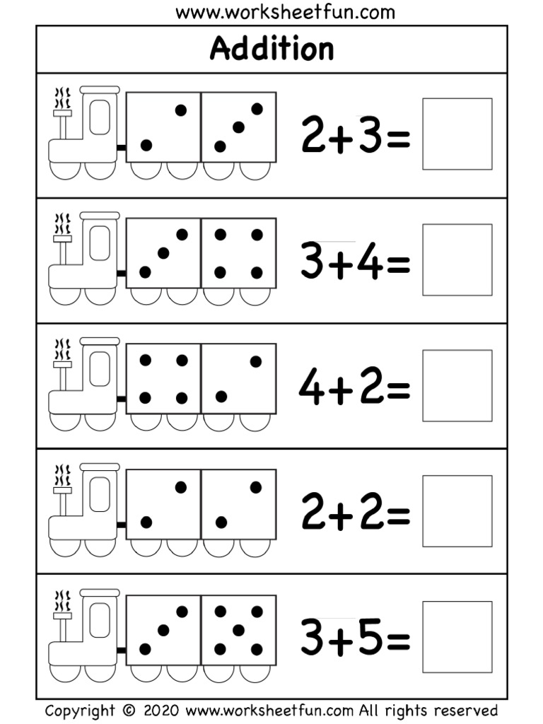 Wfun20 Train Dice Addition T1 2 | PDF