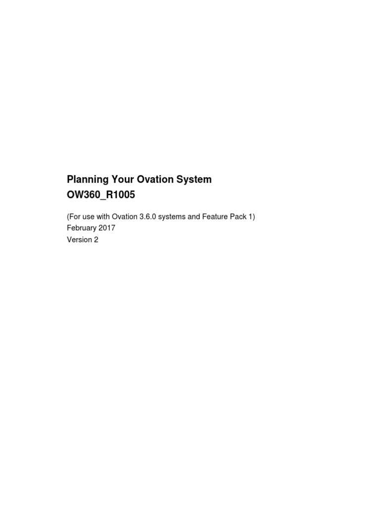 OW360 - R1005 - Planing Your Ovation System | PDF | Computer Network ...