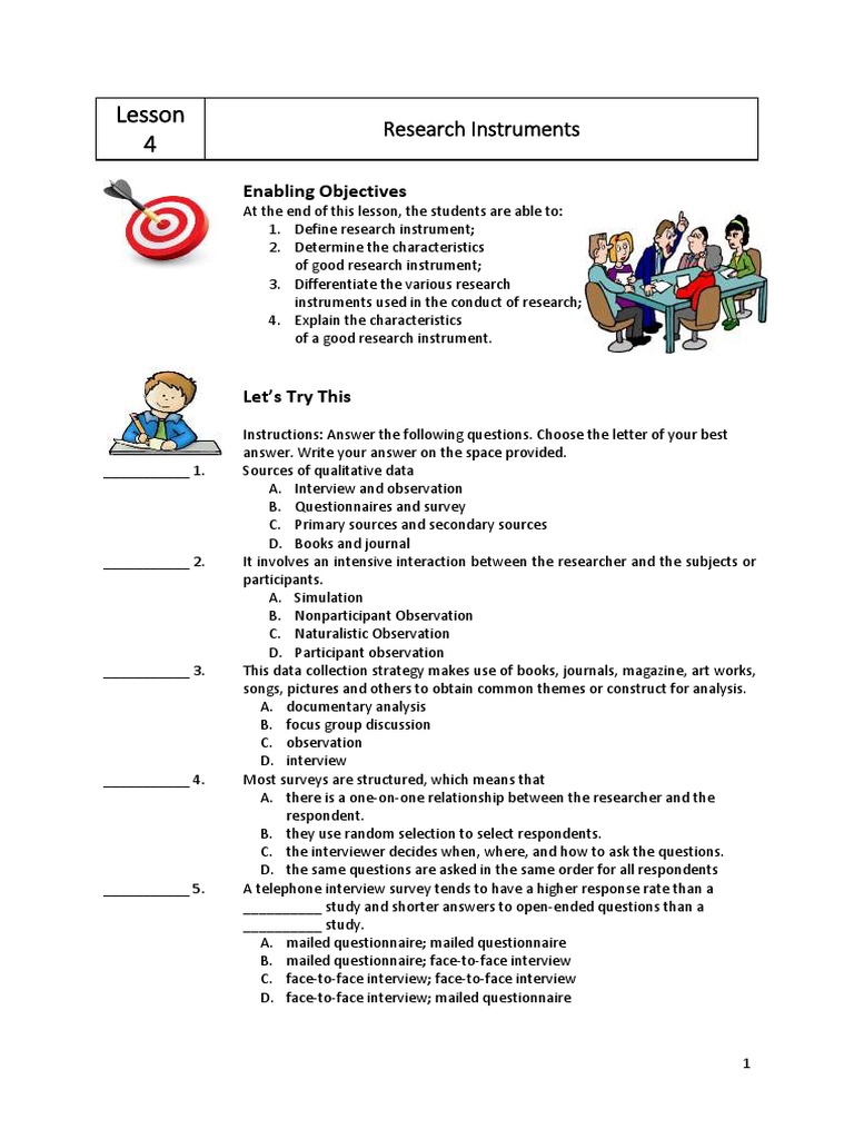 Understanding Research Instruments: A Guide to Data Collection Methods ...