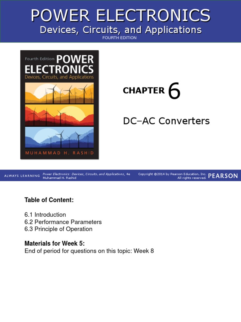 Devices, Circuits, and Applications: DC-AC Converters | PDF | Power ...