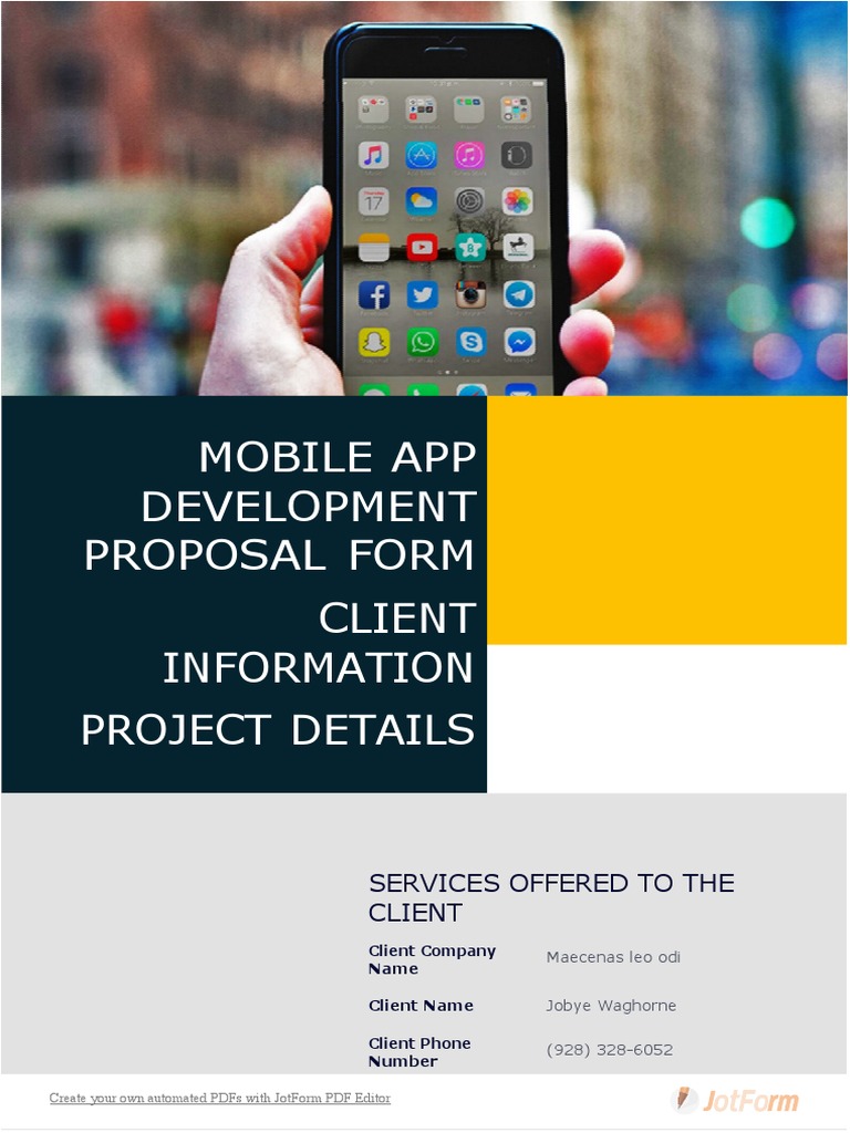 Mobile App Development Proposal | PDF | Mobile App | Computer Science