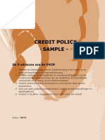 Sample Collection Policy | PDF | Bad Debt | Bankruptcy