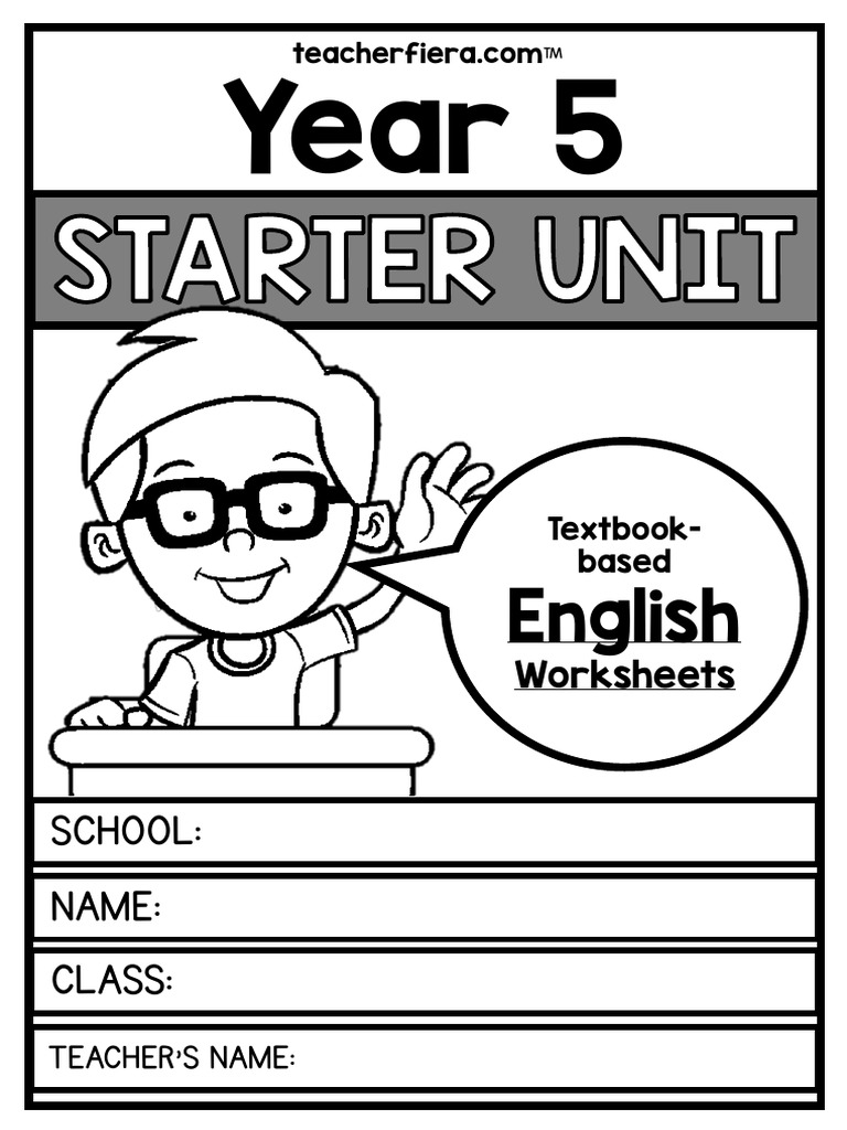 Y5 Starter Unit Worksheets 1 | PDF | Grammatical Number | Question