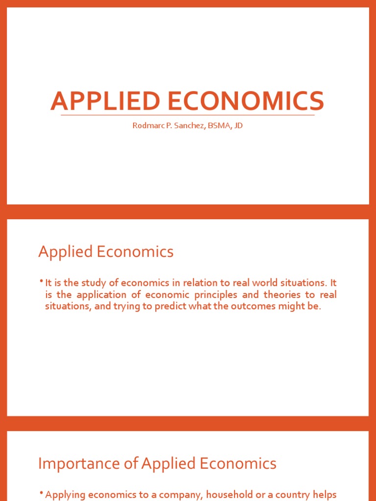 Lesson 2 - Applied Economics | PDF | Demand | Price Elasticity Of Demand