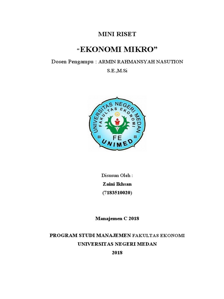 Mini Riset Mikro Pdf